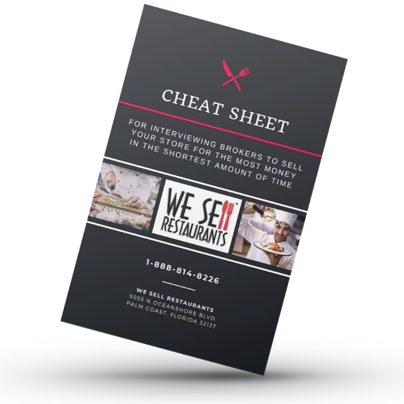 Seller Cheat Sheet for Hiring a Restaurant Broker We Sell Restaurants